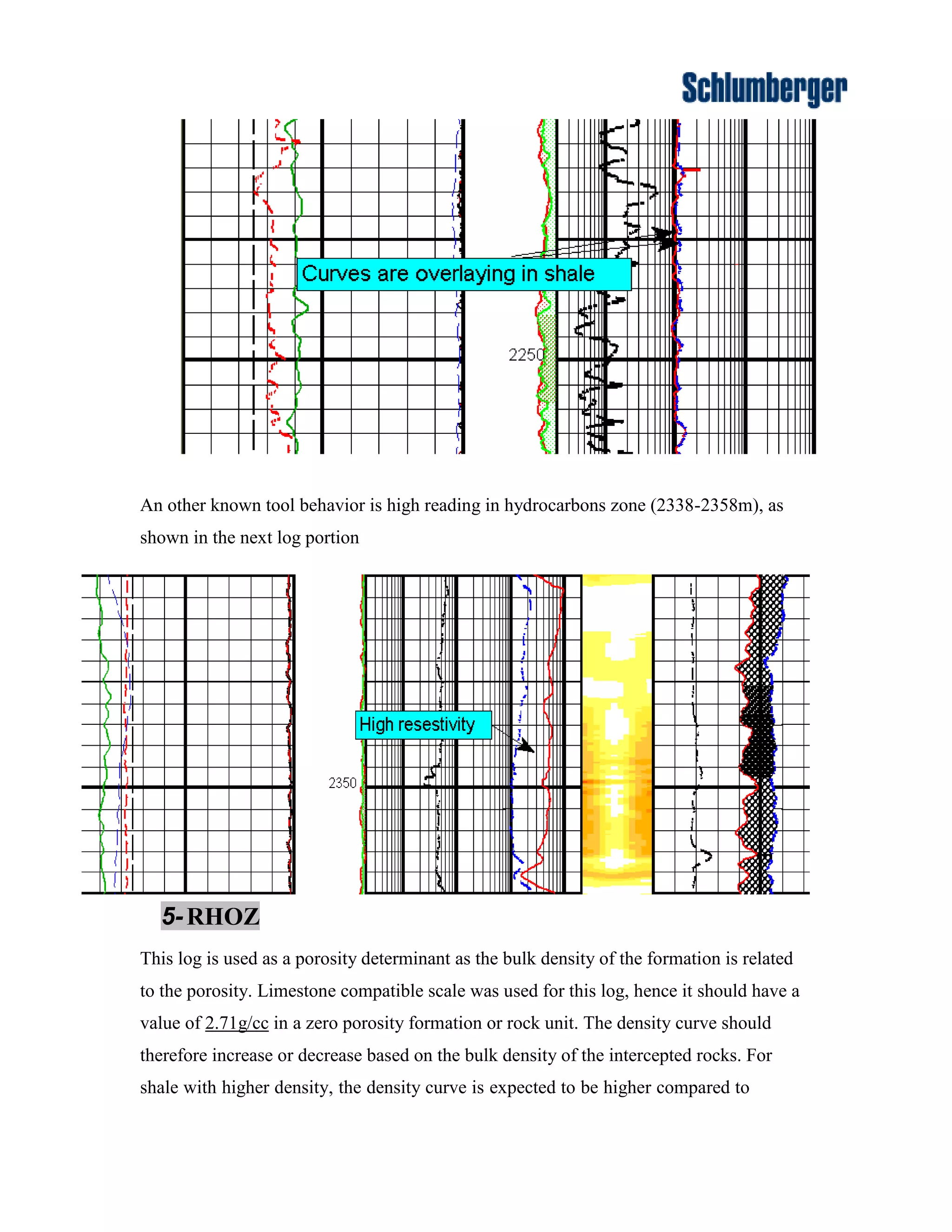 Openhole wireline logging and interpretation schlum. report-33-46 | PDF