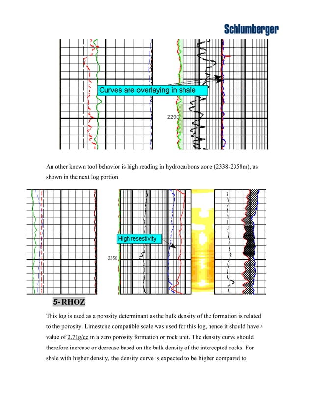 Openhole wireline logging and interpretation schlum. report-33-46 | PDF