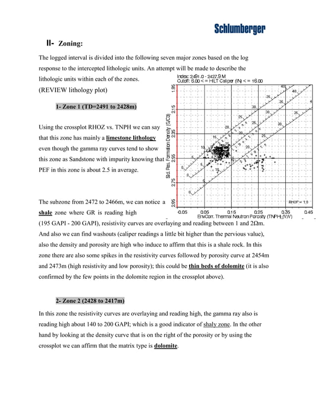 Openhole wireline logging and interpretation schlum. report-33-46 | PDF