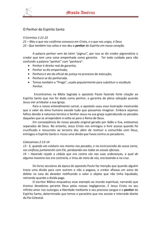 O penhor do Espírito | PDF
