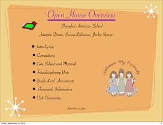 Open House | PPT