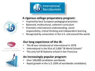 The International Baccalaureate | PPTX