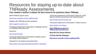 MJHS - Being TN Ready | PPT