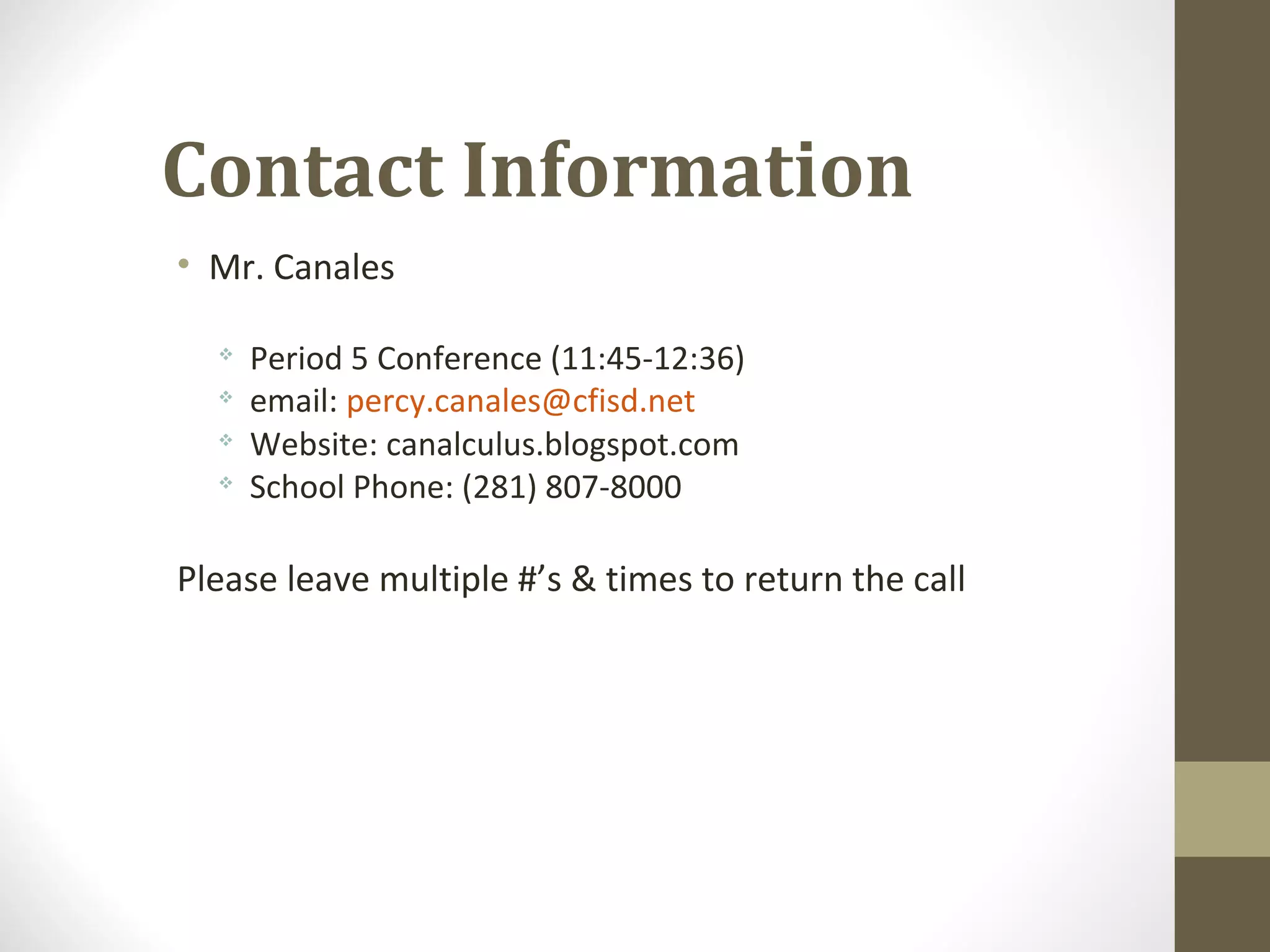 Open house calc | PPT