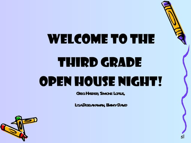 Open house Grade 3 | PPT | Homework and Study | Education