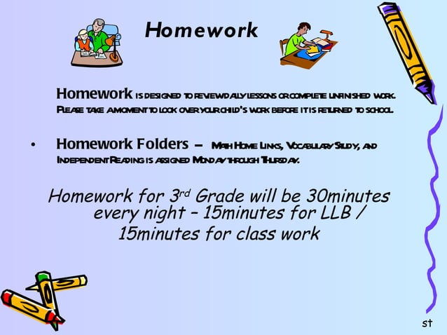Open house Grade 3 | PPT | Homework and Study | Education