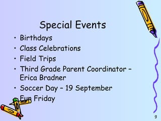 Open house Grade 3 | PPT