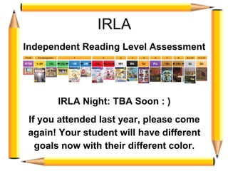 4th Grade Open house ppt | PPTX