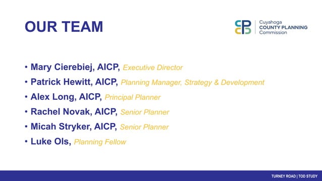 Turney Road Transit-Oriented Development Study Open House | PPT