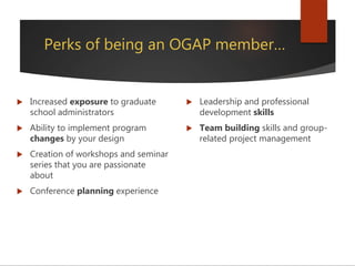 UF OGAP Open house presentation | PPT