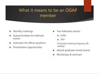 UF OGAP Open house presentation | PPT