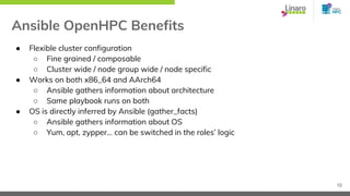 OpenHPC Automation with Ansible - Renato Golin - Linaro Arm HPC Workshop 2018 | PDF | Cloud ...