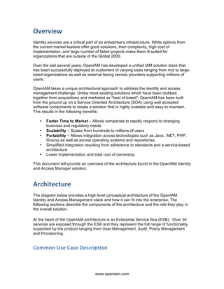 Open iam technicalarchitecture-v3-a | PDF