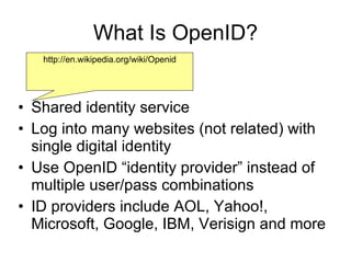 Open Id | PPT