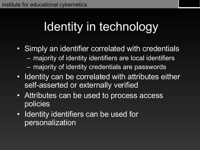 OpenID @ Winterschool 2008 | PPS