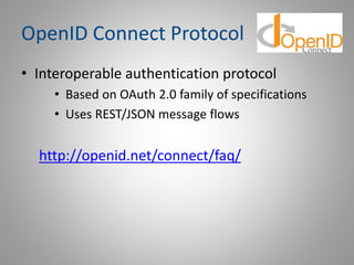 OpenId Connect Protocol | PPTX
