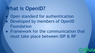 OpenID Connect vs. OpenID 1 & 2 | PPT
