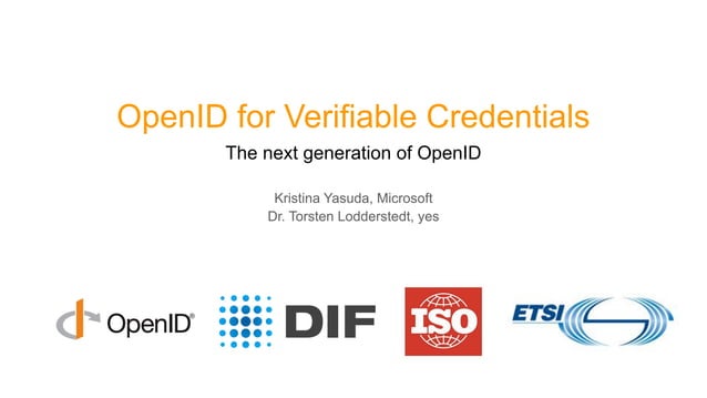OpenID for Verifiable Credentials | PDF | Internet | Computing