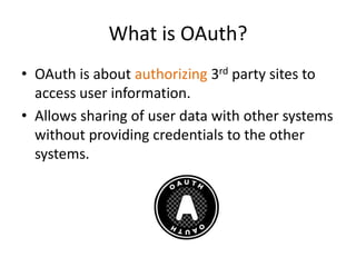 Open id & OAuth | PPTX