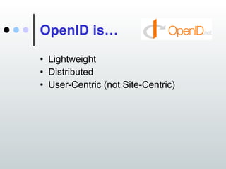 Openid & Oauth: An Introduction | PPT