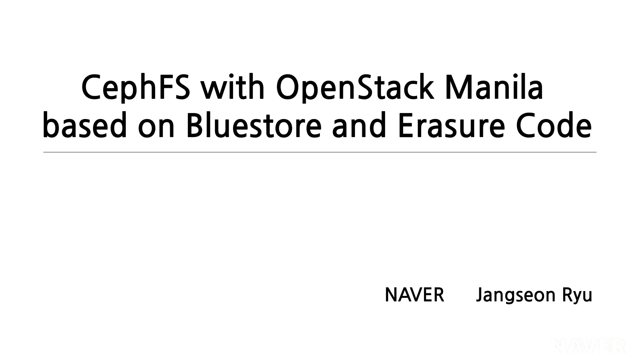 cephfs with openstack manila based on bluestore and erasure code | PDF