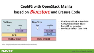 cephfs with openstack manila based on bluestore and erasure code | PDF