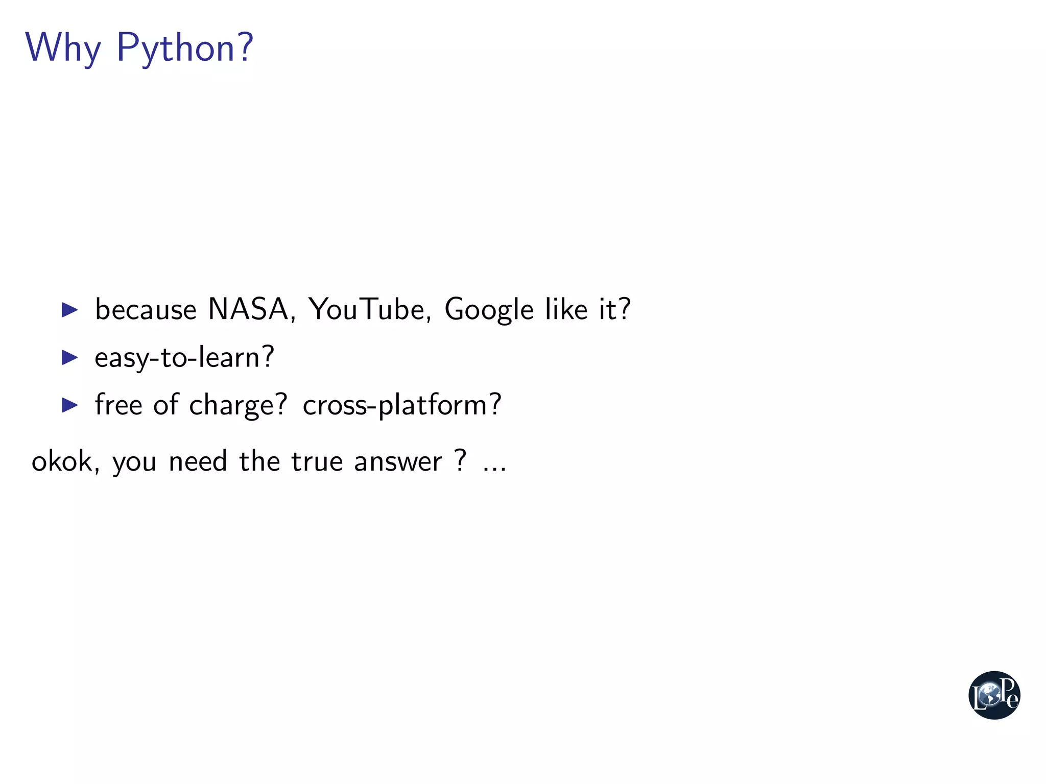 python for linguists | PPT