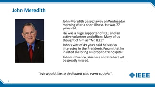 IEEE Presidents Forum - Opening | PPT