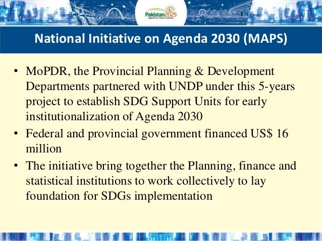 Localizing SDGs in Pakistan