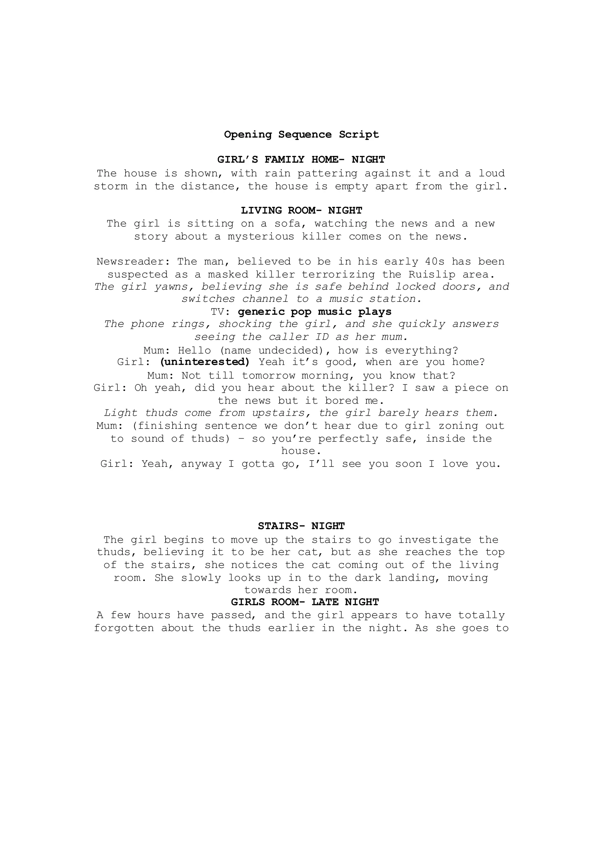 Opening sequence-script-conor-neville | PDF