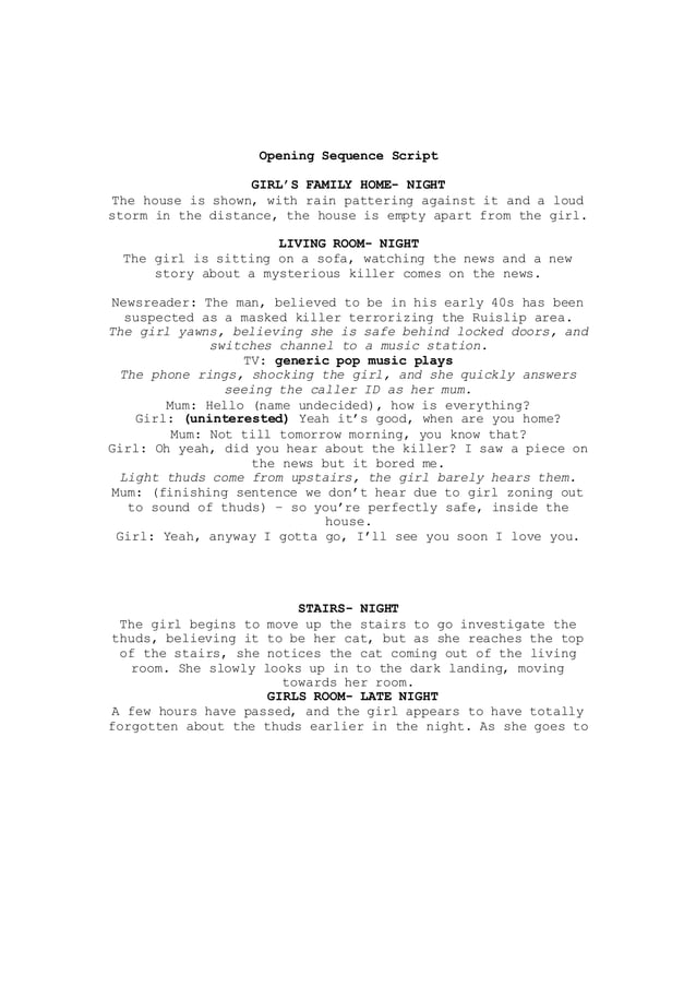Opening sequence-script-conor-neville | PDF