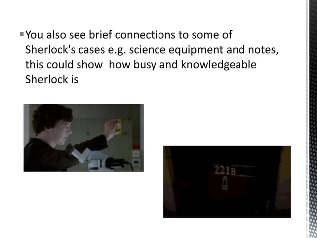 Opening analysis of sherlock | PPTX | Music | Entertainment