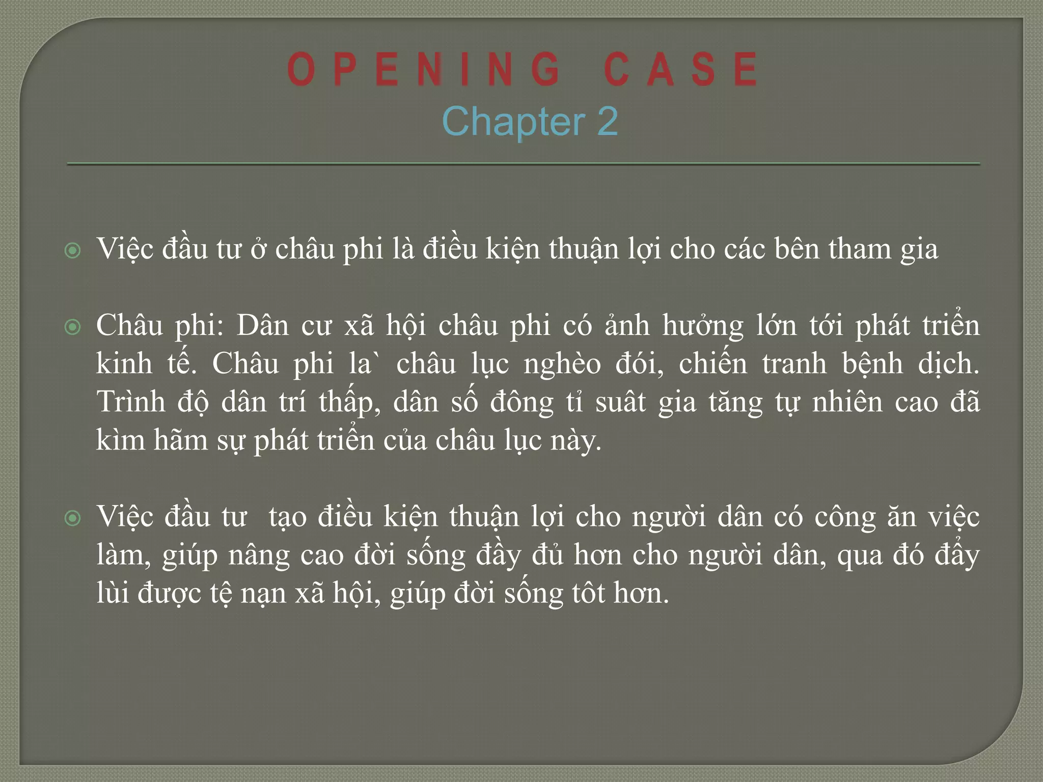 Opening case-chapter 2 | PPT
