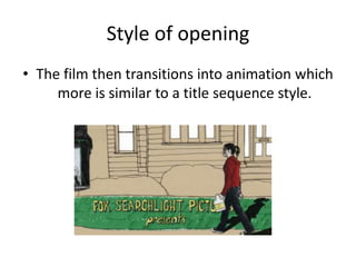 Opening credits analysis | PPTX
