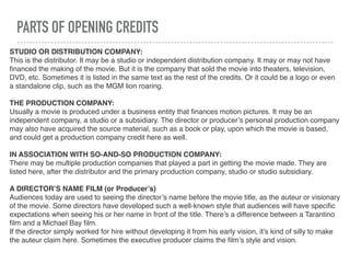 Opening credits asmedia2 | PPT