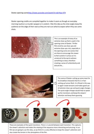 Opening credits inspiration | DOCX