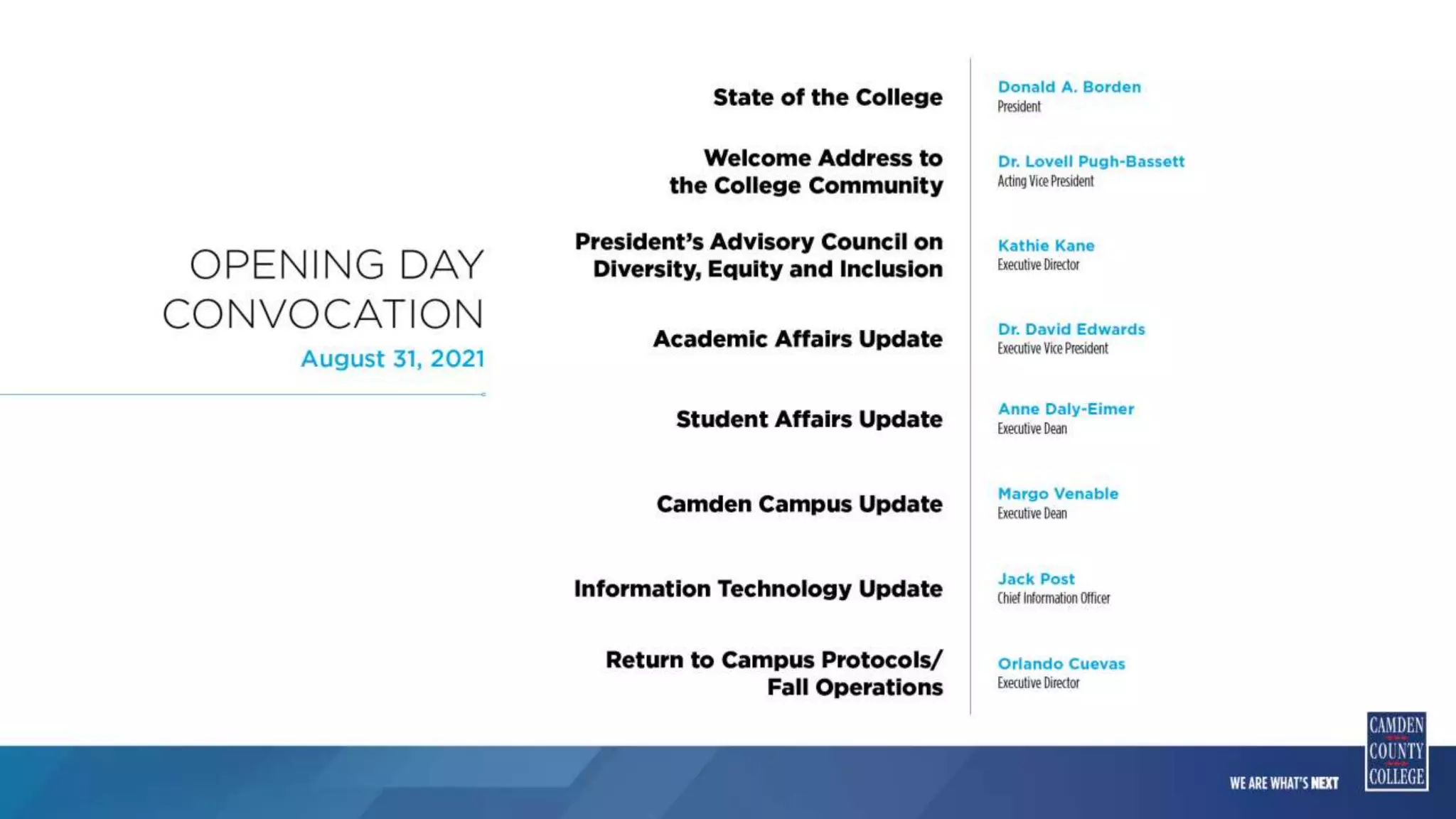 Opening Day Convocation | PPT