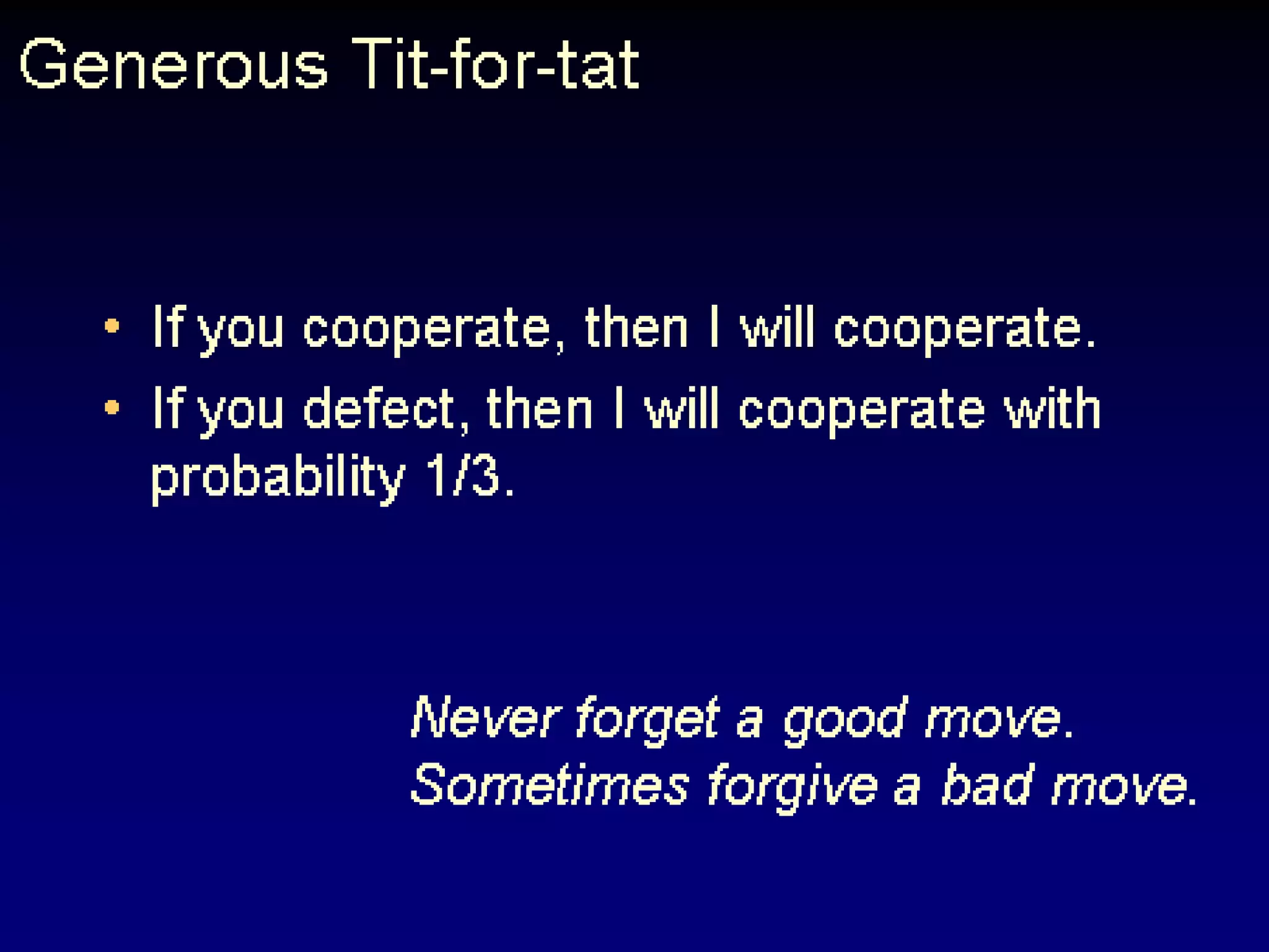 evolutionary game theory presentation | PDF