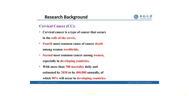 Introduction to Cervical Cancer PPT.pptx