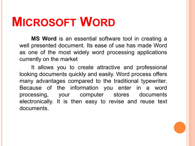Microsoft Environment | PPTX | Desktop Publishing | Computer Software ...