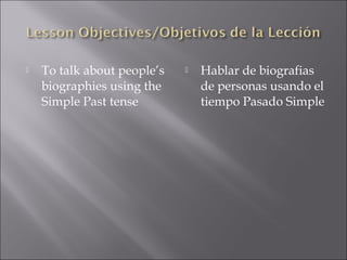 Thirteenth Class - Part II - The Simple Past Tense - Grammar | PPT