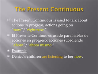 Eighth Class - Adjectives and the Present Continuous | PPT
