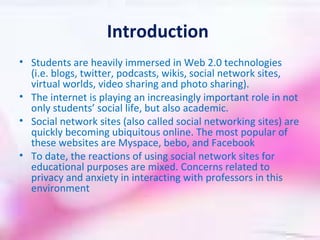 Opening Facebook for Education | PPT