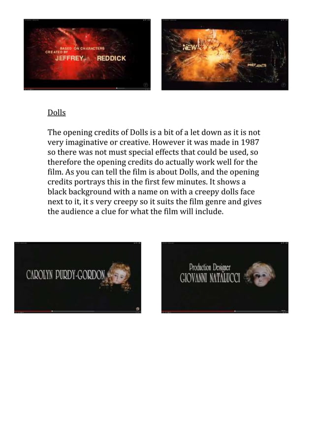 Title Sequence Analysis | DOCX | Movies | Entertainment