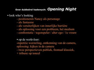 Opening Night | PPT