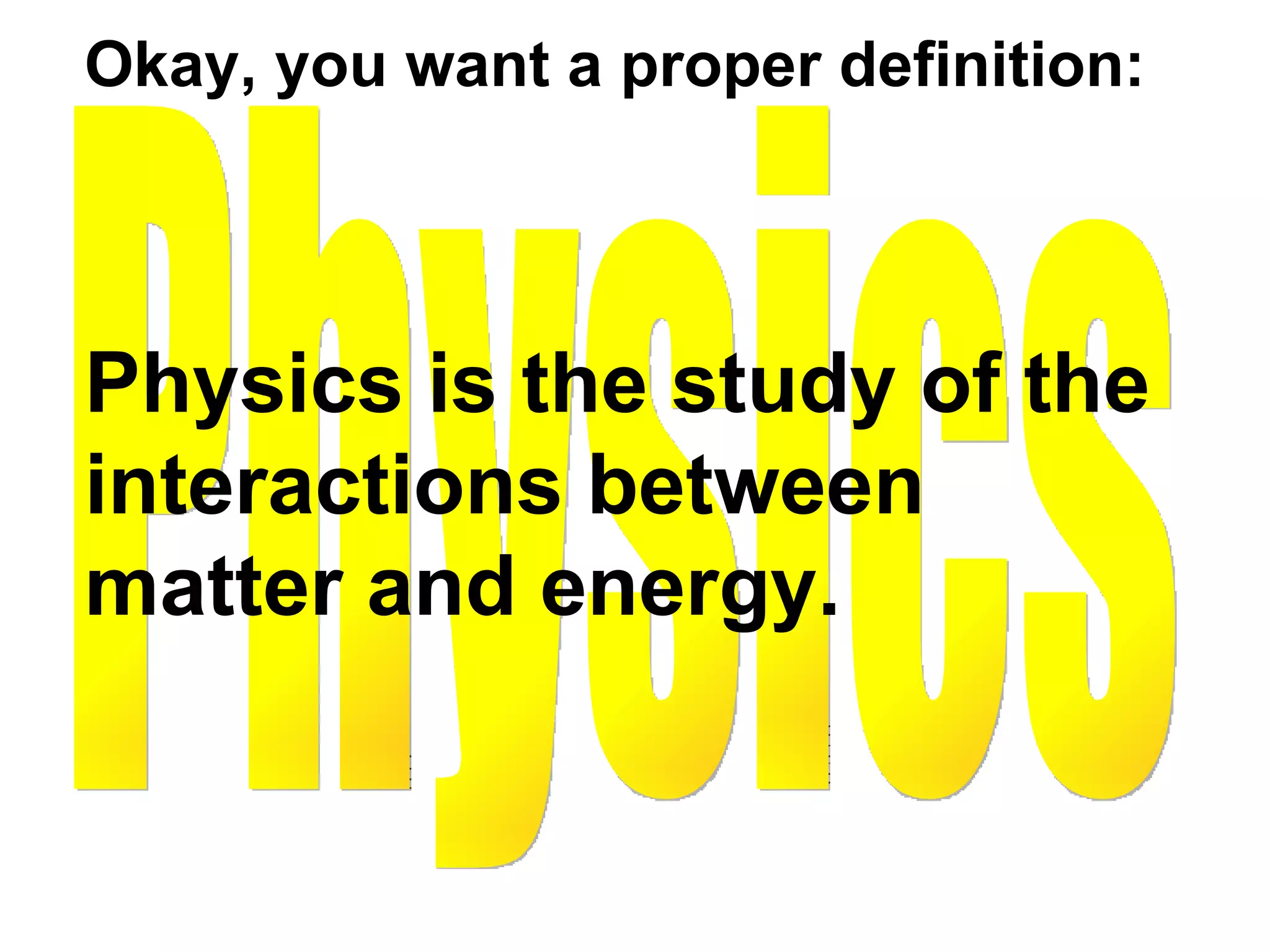 Introduction to Physics Power Point | PPT