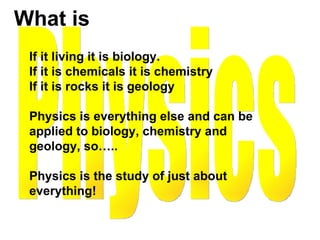 Introduction to Physics Power Point | PPT