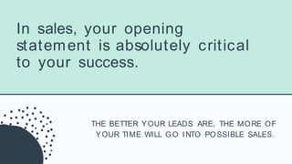 Opening and Probing in Sales | PPTX