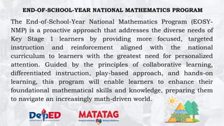 Division orientation on the national mathematics program.pptx