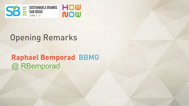 Opening remarks | PDF